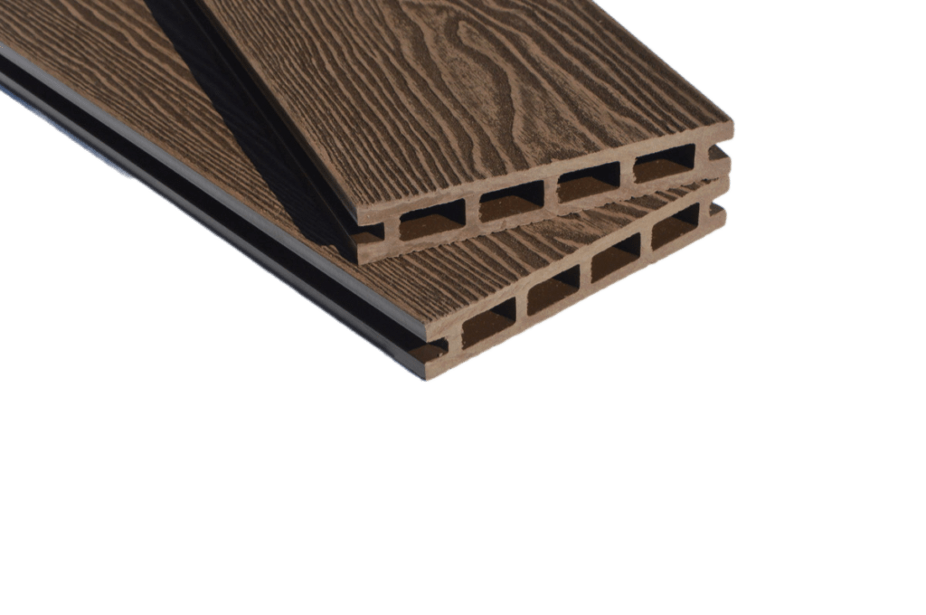 Dark Brown Deep Woodgrain Composite Decking SAMPLE | WPC | Rockwood WPC