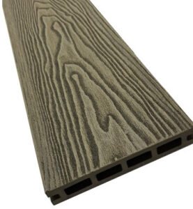 Deep Groove Woodgrain Forest Green / Olive Green Wood Composite Decking ...