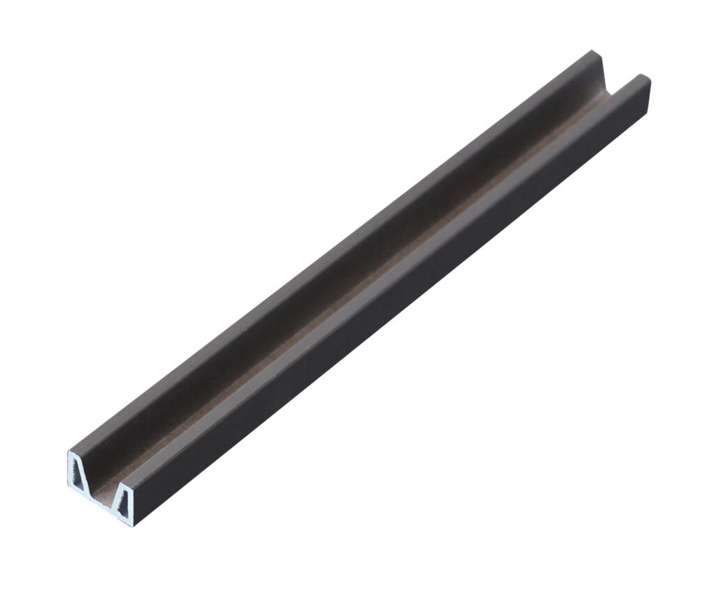 Anthracite Aluminium Top Rail 1.8m Long | Rockwood WPC