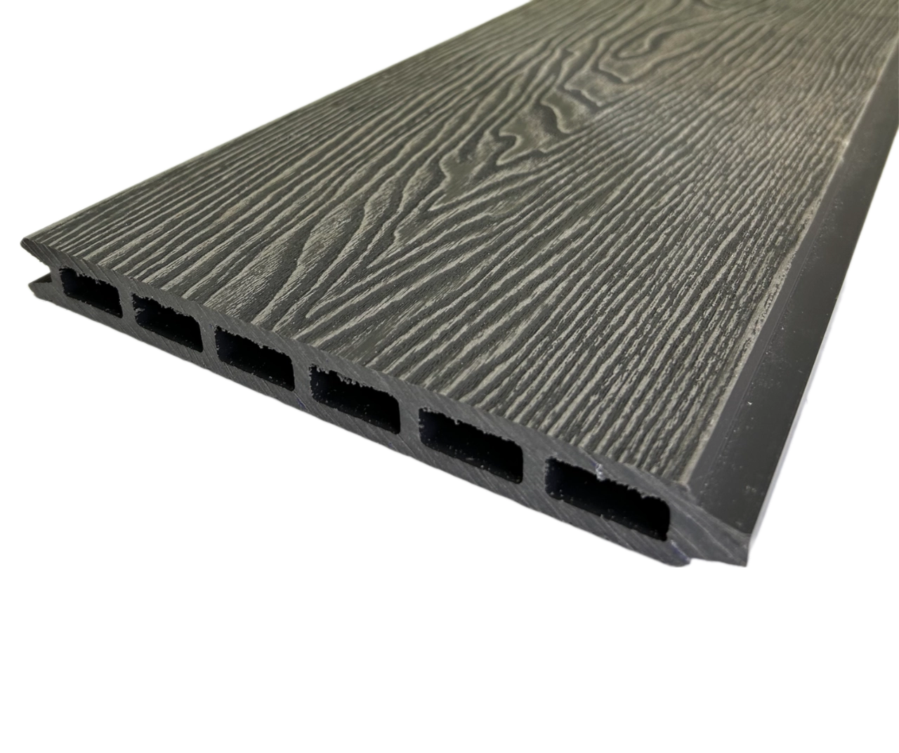 Composite Fence Boards 1.9m Stone Grey Woodgrain - Rockwood WPC