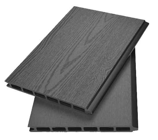 Composite Fence Boards 1.9m Stone Grey Woodgrain - Rockwood WPC